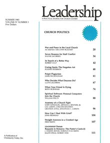 Summer 1983 - Church Politics - Volume 4, Issue 3 - CT Pastors