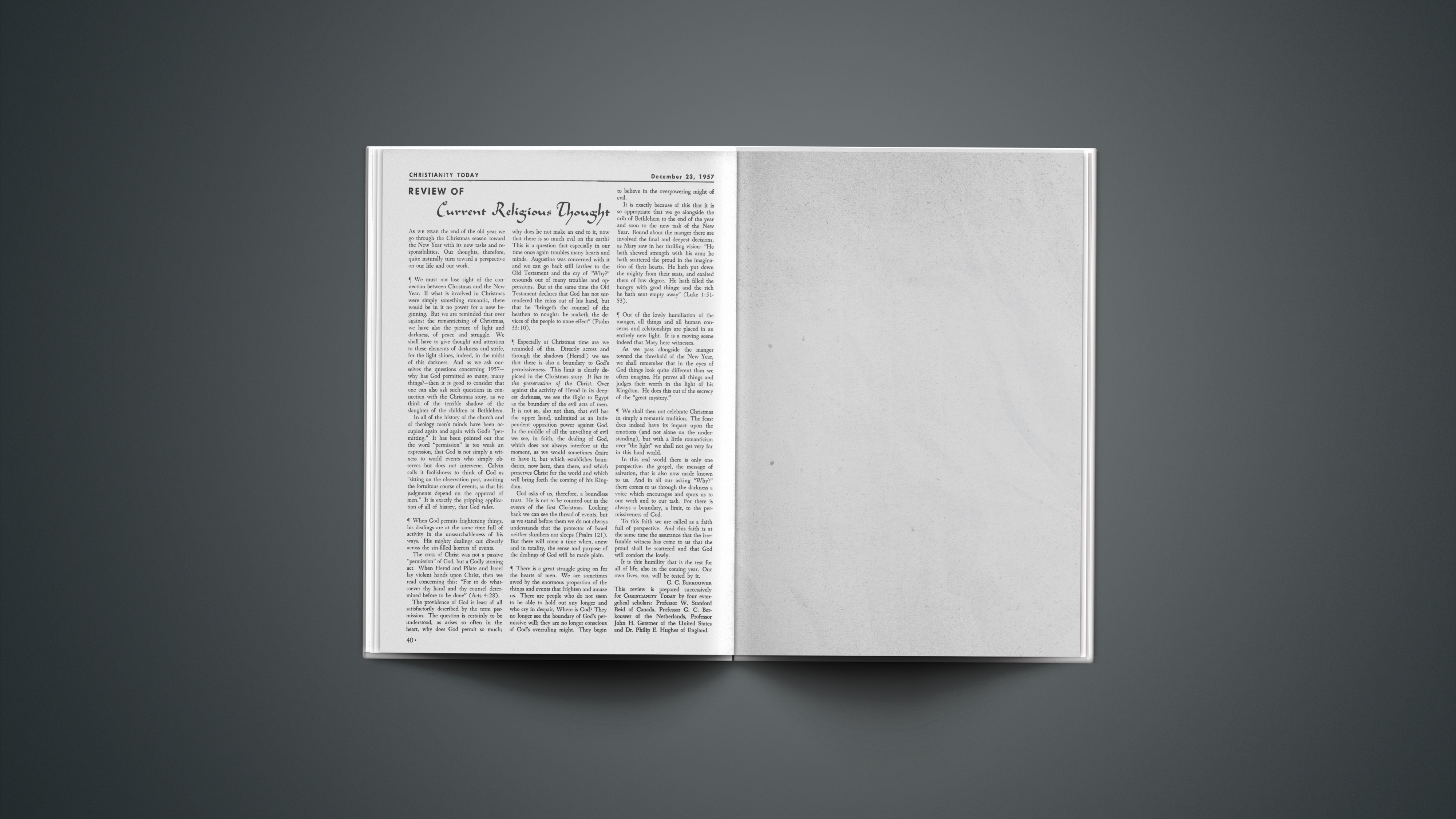 Review of Current Religious Thought: December 23, 1957 - Christianity Today