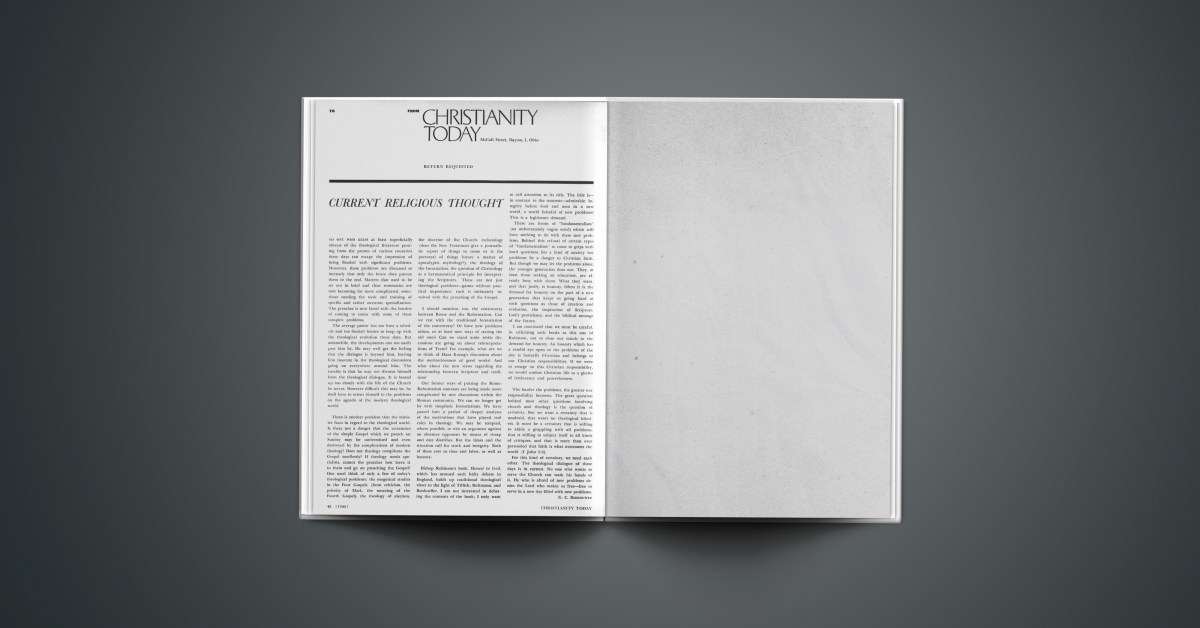 Review of Current Religious Thought: August 2, 1963 - Christianity Today