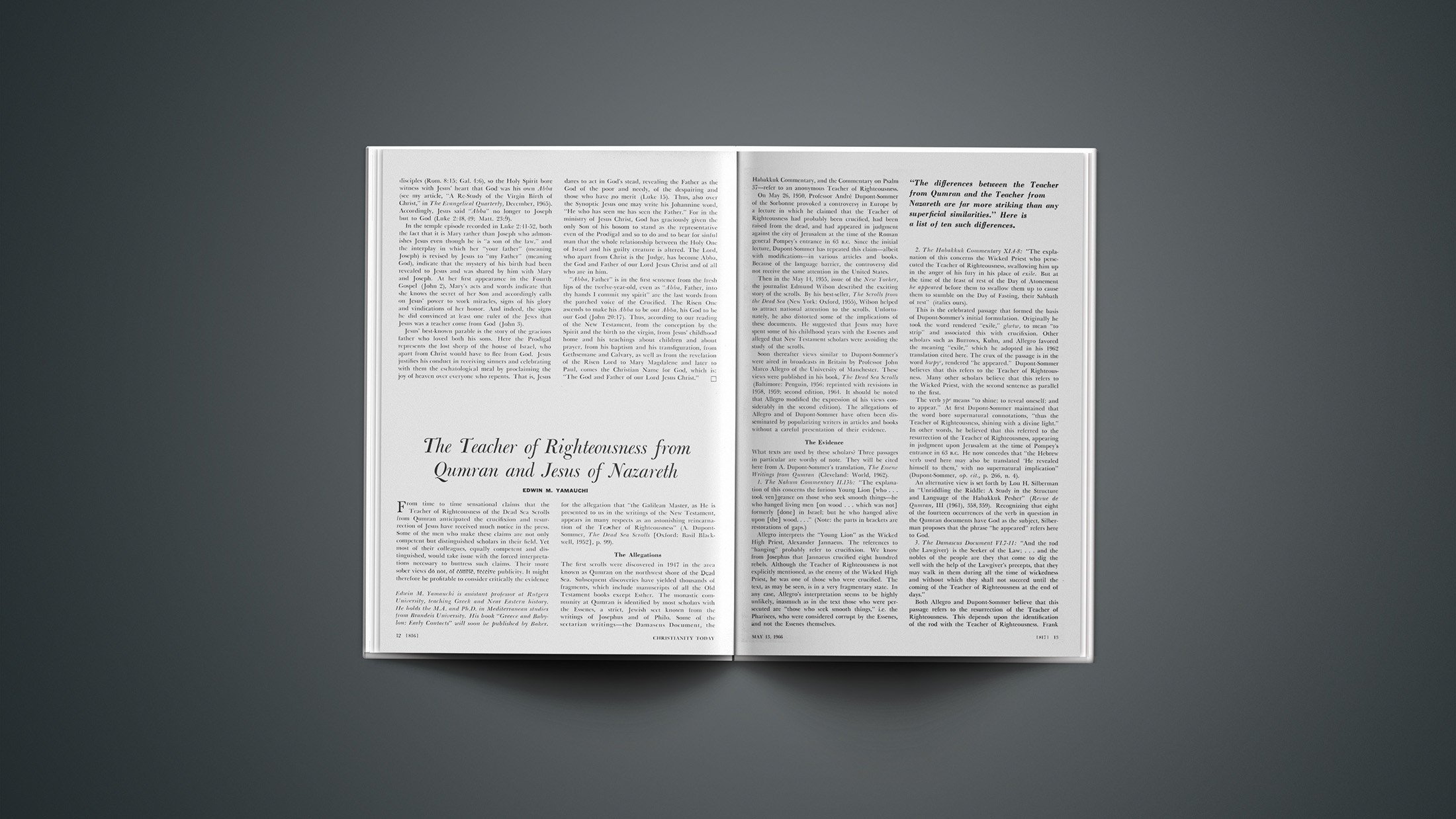 The Teacher of Righteousness from Qumran and Jesus of Nazareth ...