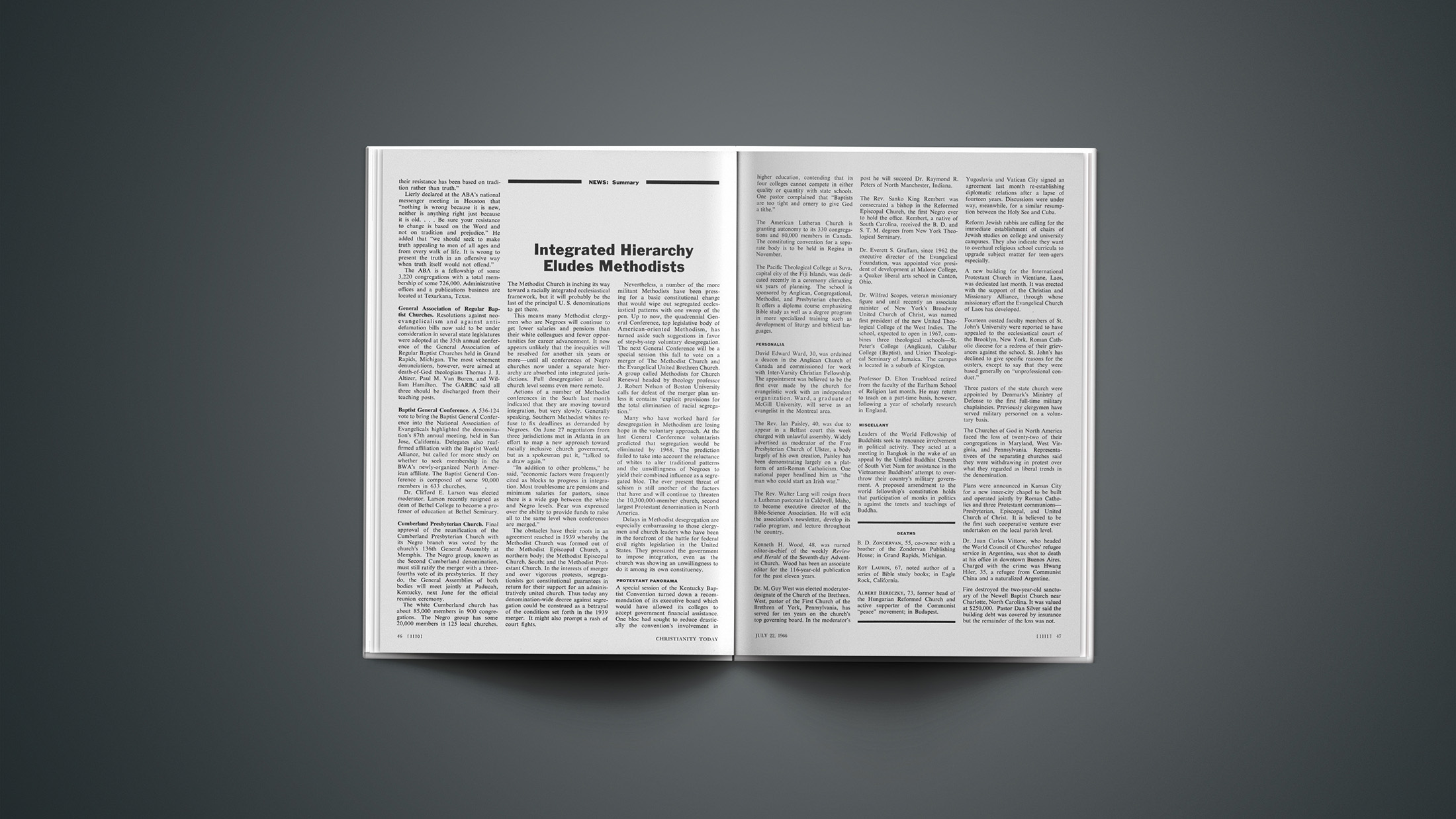 Integrated Hierarchy Eludes Methodists - Christianity Today