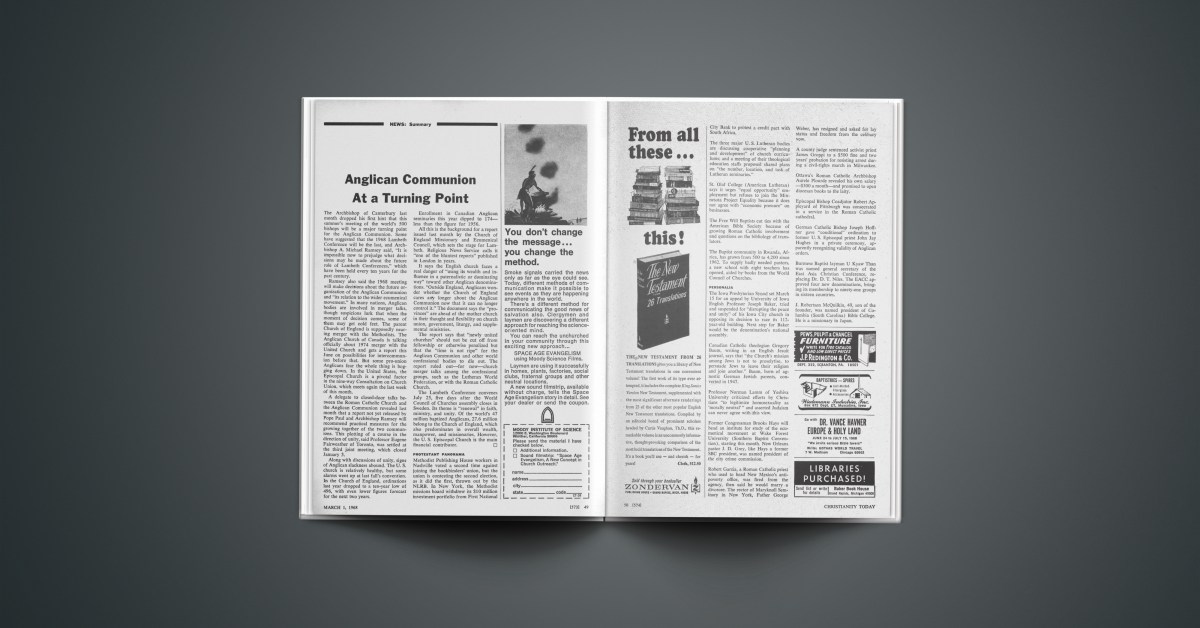 Anglican Communion at a Turning Point - Christianity Today