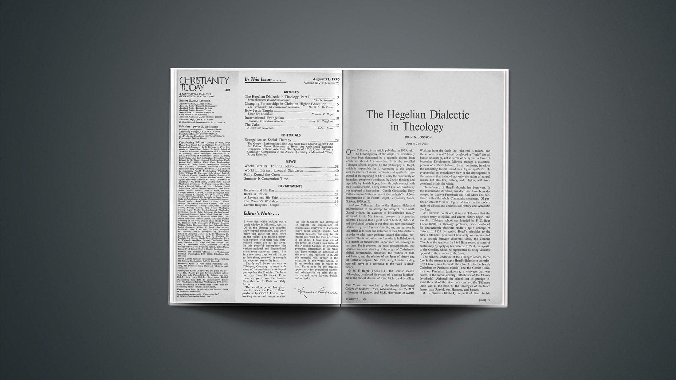 The Hegelian Dialectic in Theology: First of Two Parts - Christianity Today