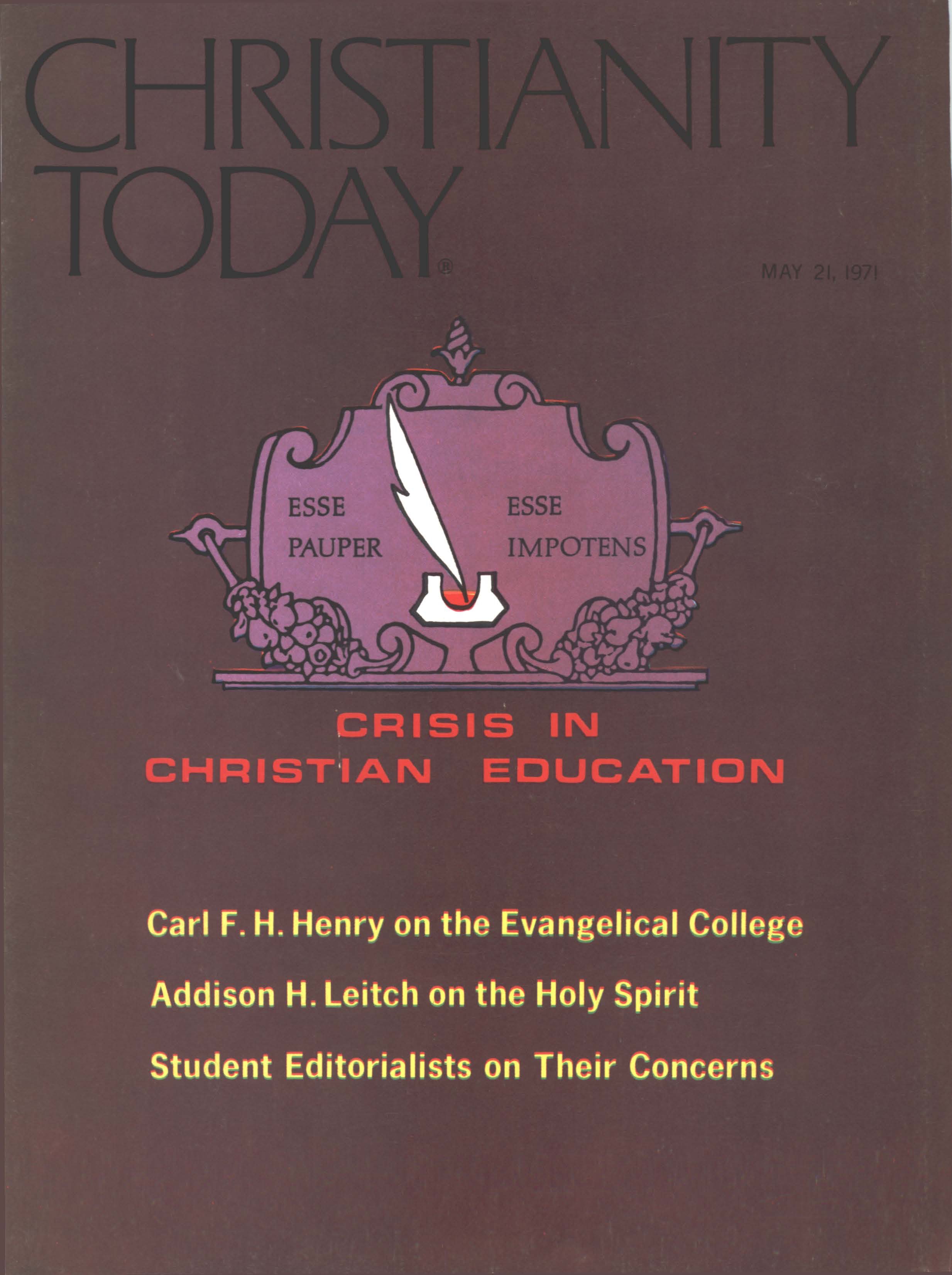 May 21, 1971 - Volume 15, Issue 17 - Christianity Today
