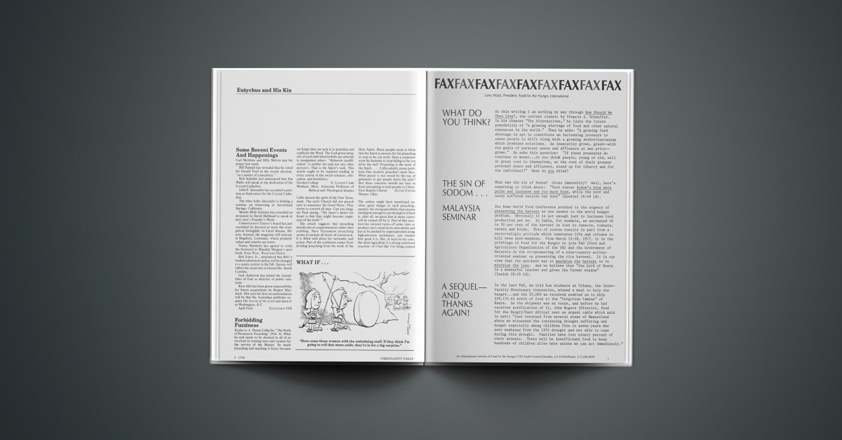 Eutychus and His Kin: April 1, 1977 - Christianity Today