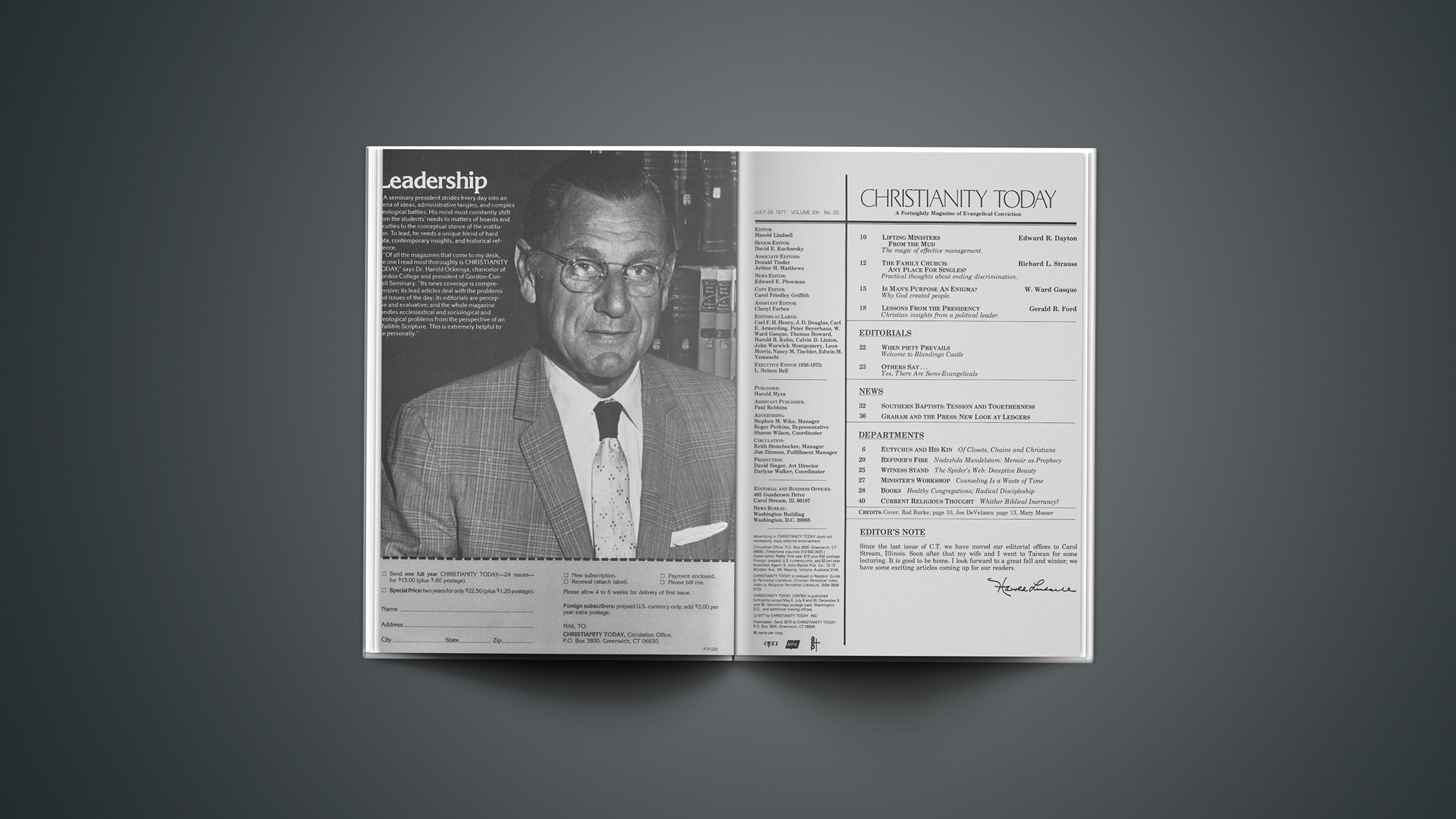July 29, 1977 - Volume 21, Issue 20 - Christianity Today