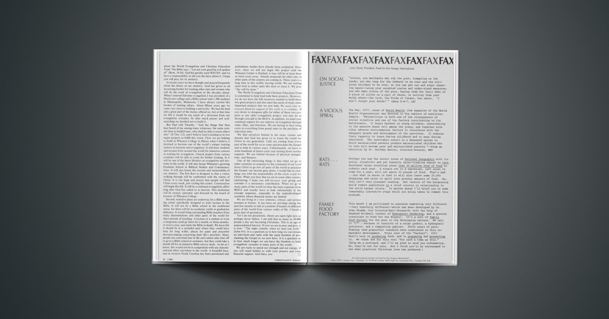 Billy Graham on Financing Evangelism - Christianity Today