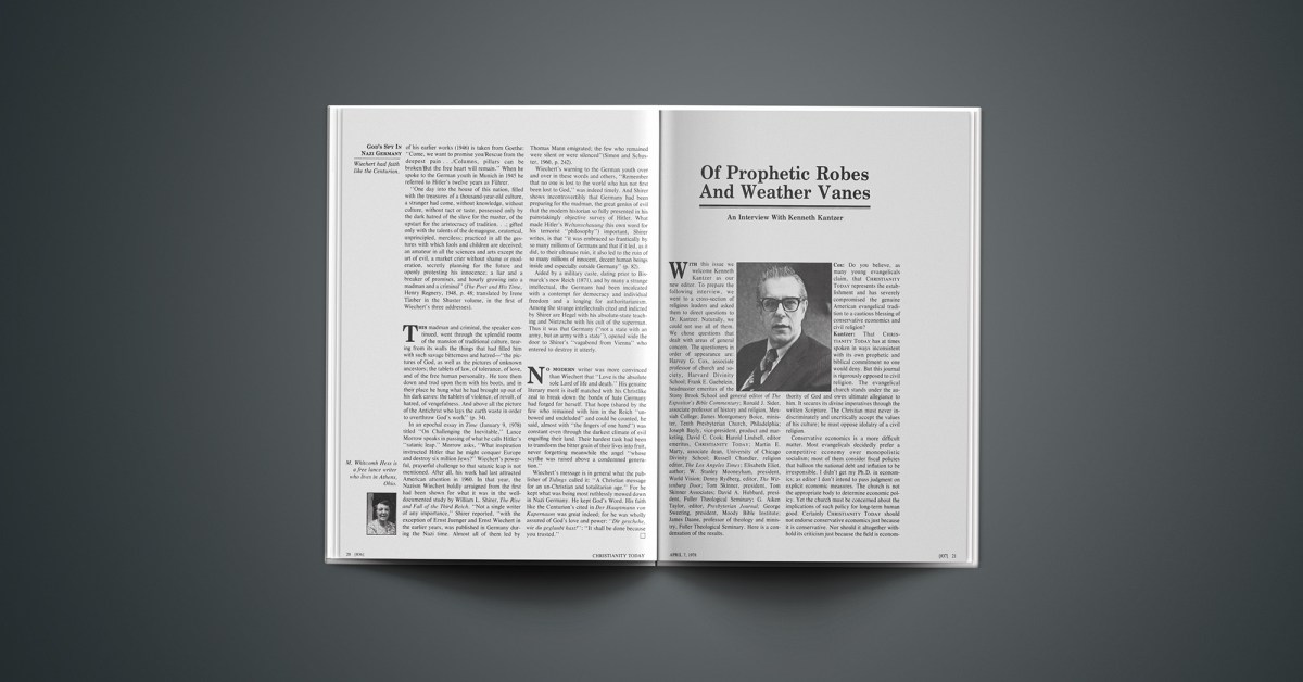 Of Prophetic Robes and Weather Vanes - Christianity Today