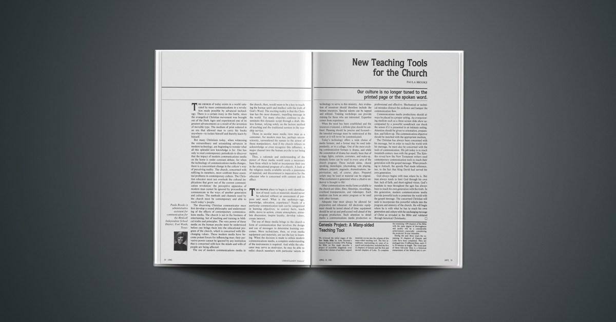 New Teaching Tools for the Church - Christianity Today