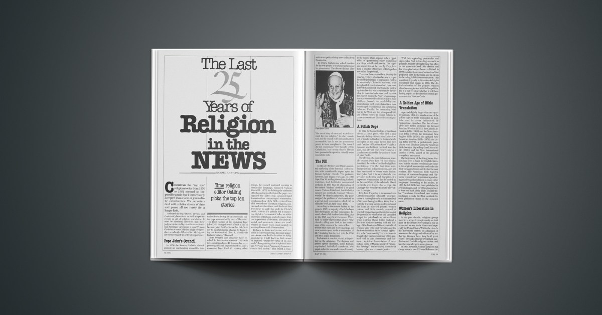 The Last 25 Years of Religion in the News - Christianity Today