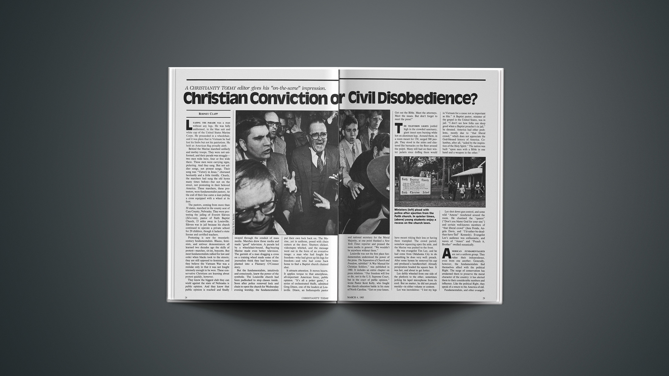 Christian Conviction or Civil Disobedience? - Christianity Today