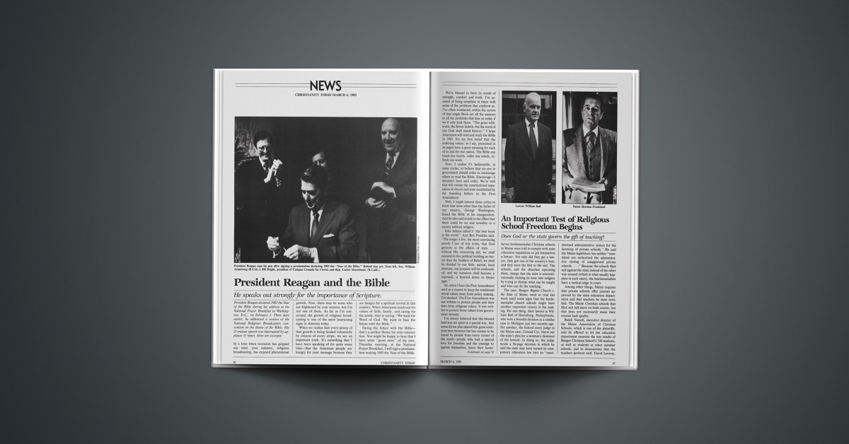 President Reagan and the Bible - Christianity Today