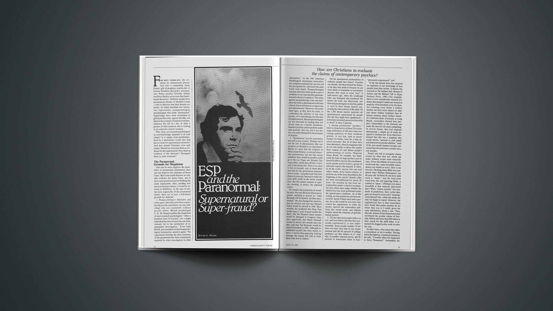 ESP and the Paranormal: Supernatural or Super-Fraud? - Christianity Today