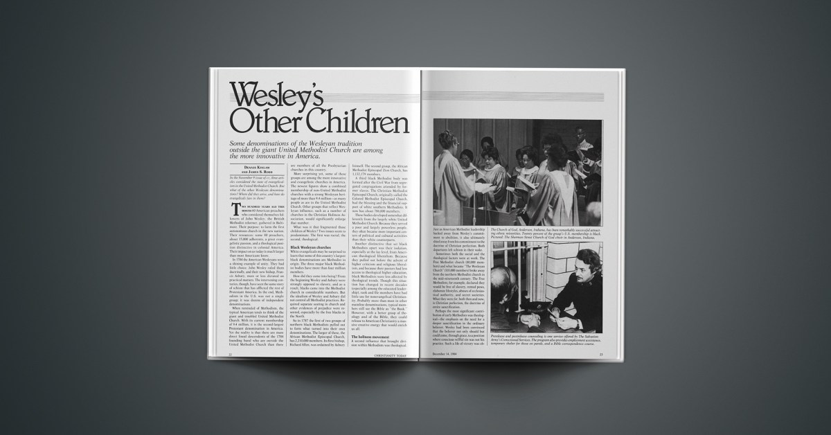 Wesley’s Other Children: Some Denominations of the Wesleyan Tradition ...