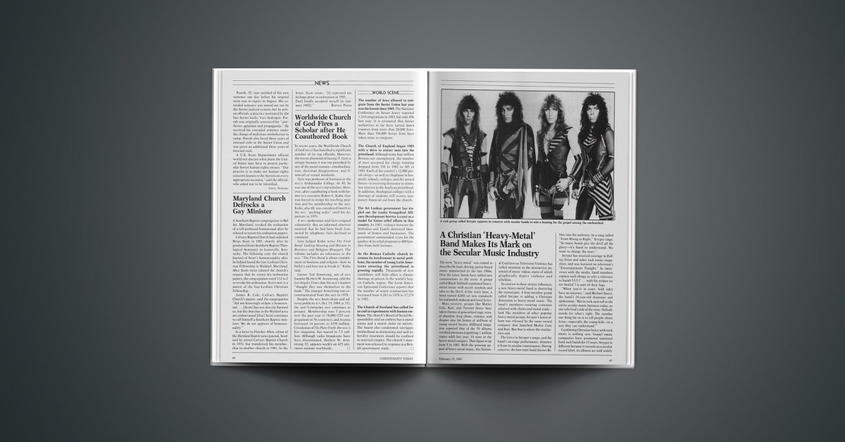 A Christian ‘Heavy-Metal’ Band Makes Its Mark on the Secular Music ...