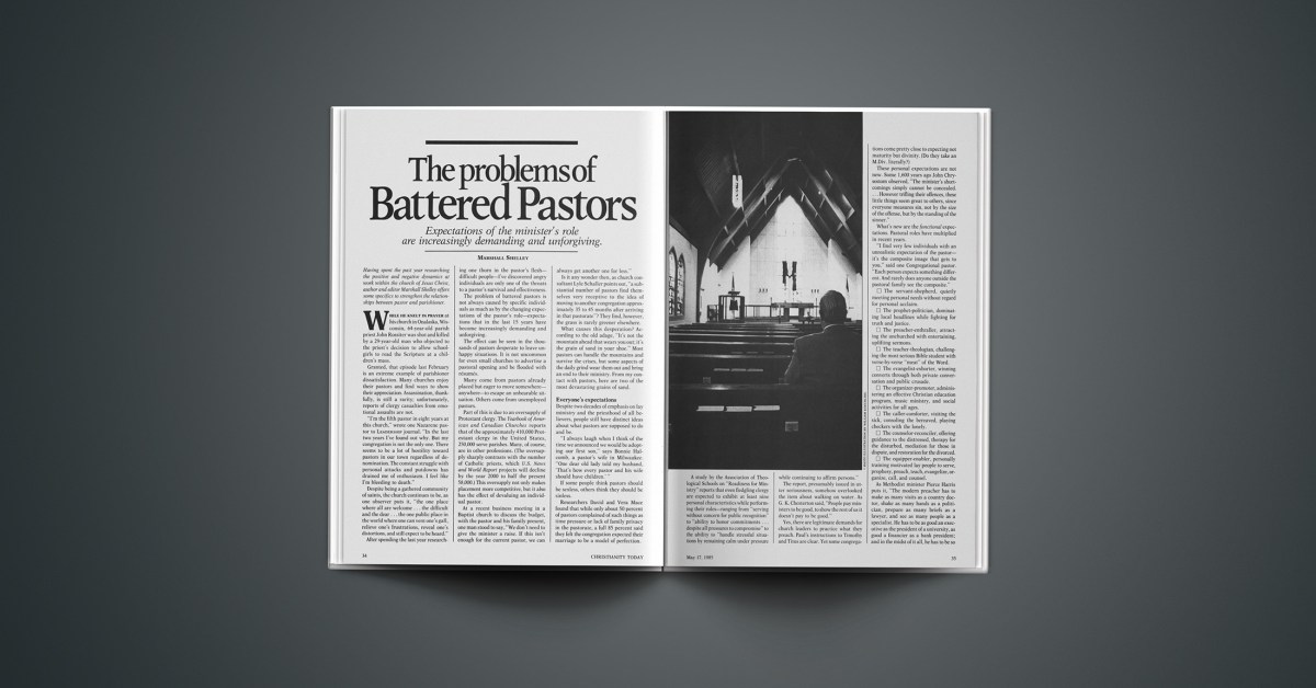The Problems of Battered Pastors - Christianity Today