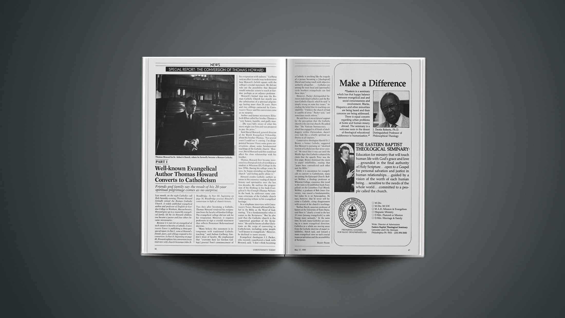 Part I: Well-Known Evangelical Author Thomas Howard Converts to ...