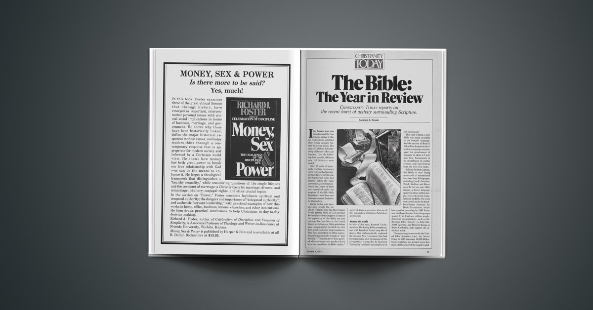 The Bible: The Year in Review - Christianity Today