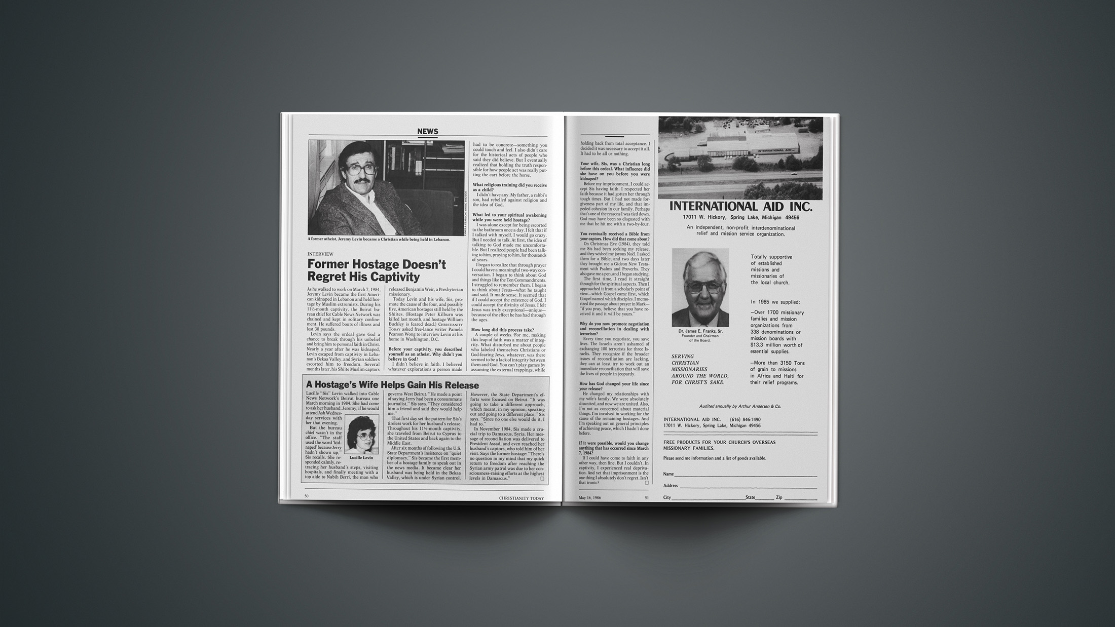 Former Hostage Doesn’t Regret His Captivity - Christianity Today