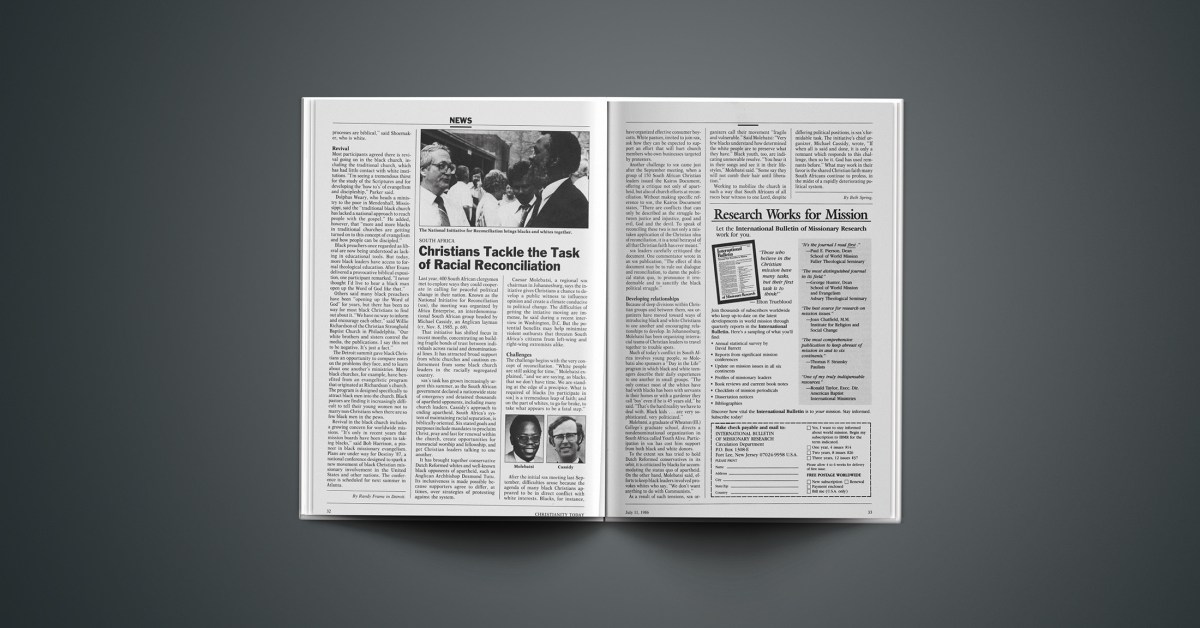 Christians Tackle the Task of Racial Reconciliation - Christianity Today
