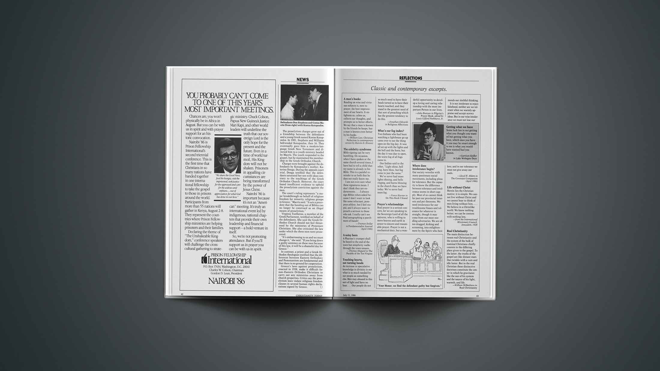 Classic & Contemporary Excerpts from July 11, 1986 - Christianity Today