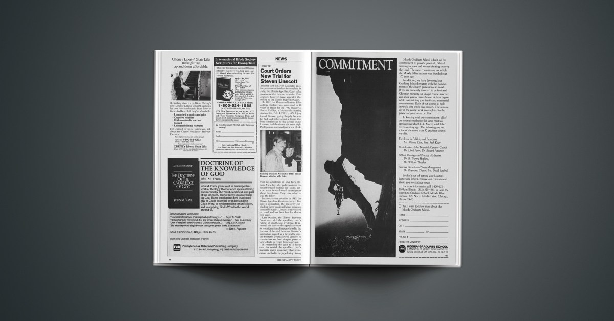 Court Orders New Trial for Steven Linscott - Christianity Today