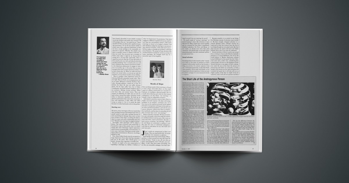 The Short Life of the Androgynous Person - Christianity Today