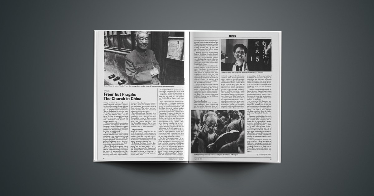 Freer but Fragile: The Church in China - Christianity Today