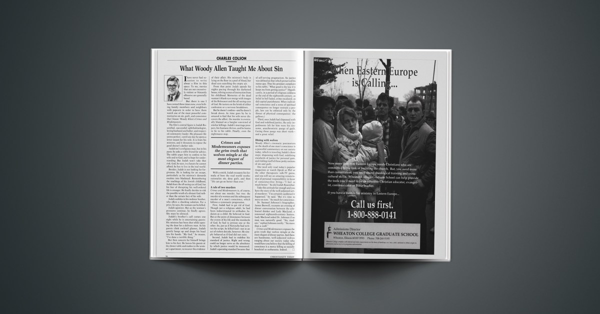 What Woody Allen Taught Me about Sin - Christianity Today