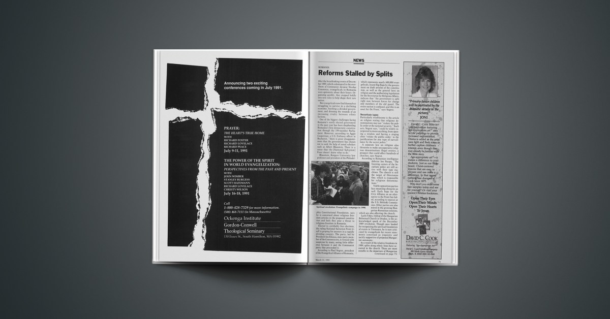 Romania: Reforms Stalled by Splits - Christianity Today