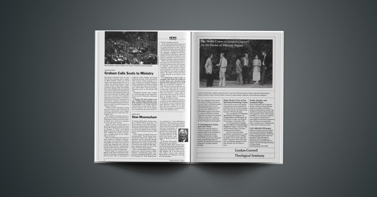 Obituary: Stan Mooneyham - Christianity Today