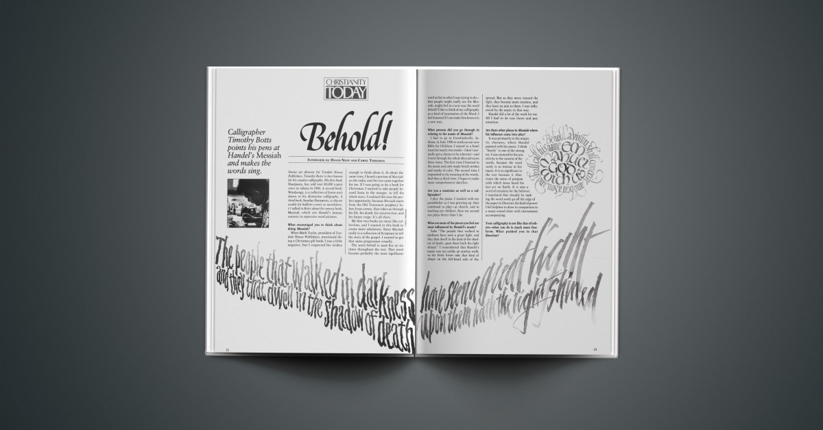 Behold!: Behold the Lamb of God: Calligrapher Timothy Botts Points His ...