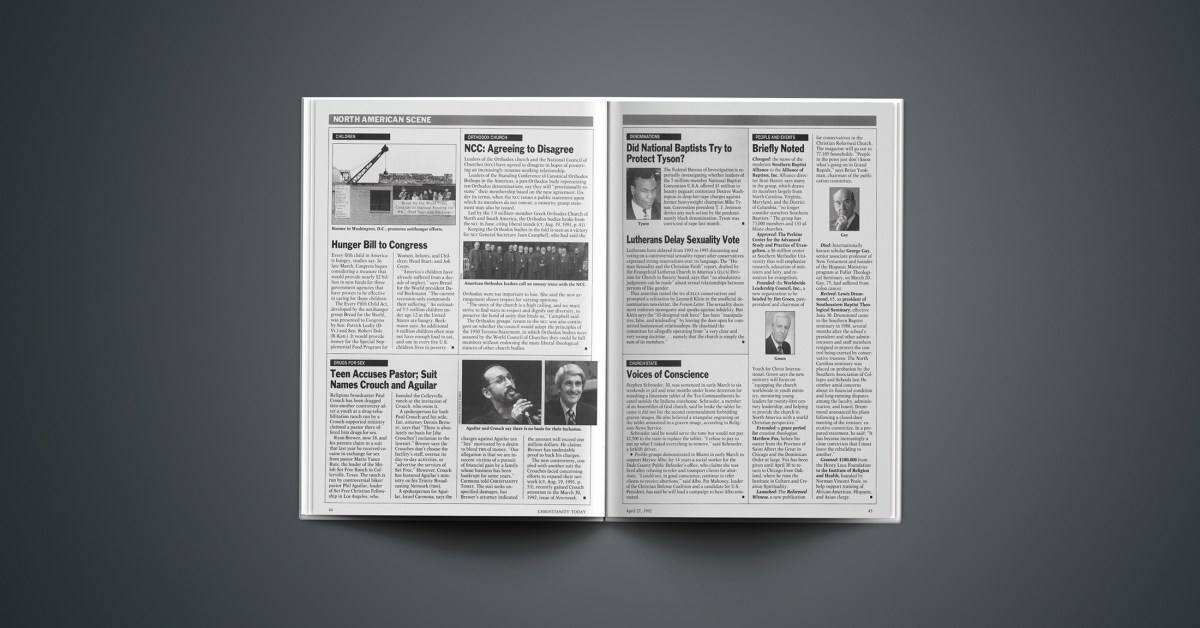 News from the North American Scene: April 27, 1992 - Christianity Today