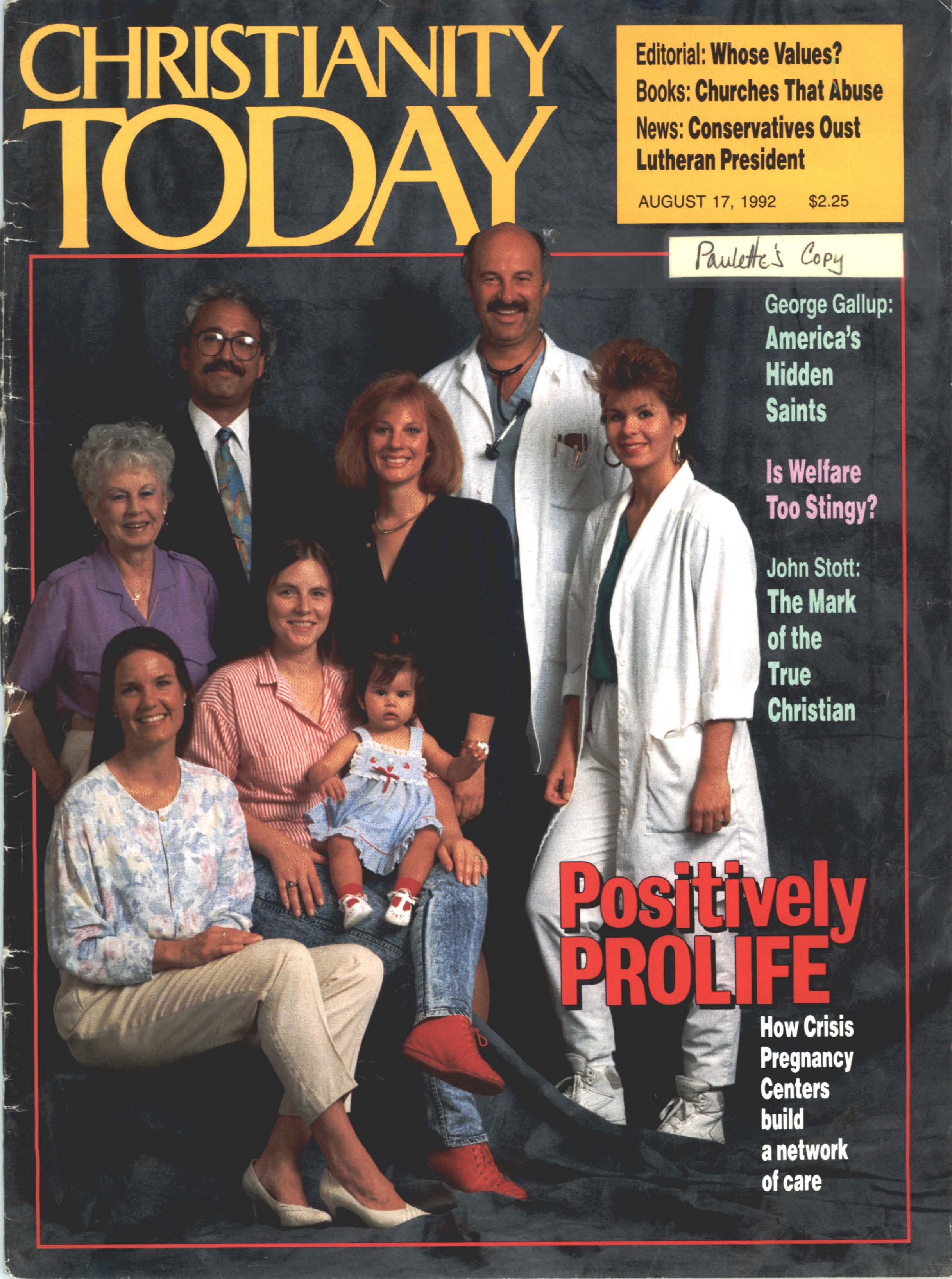 August 17, 1992 - Volume 36, Issue 9 - Christianity Today