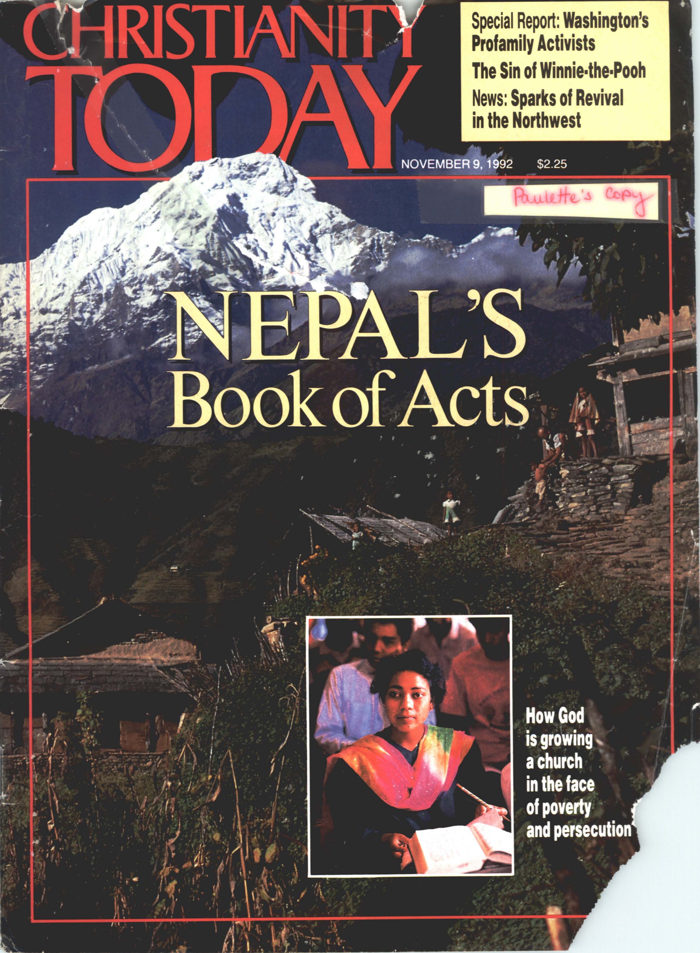 November 9, 1992 - Volume 36, Issue 13 - Christianity Today