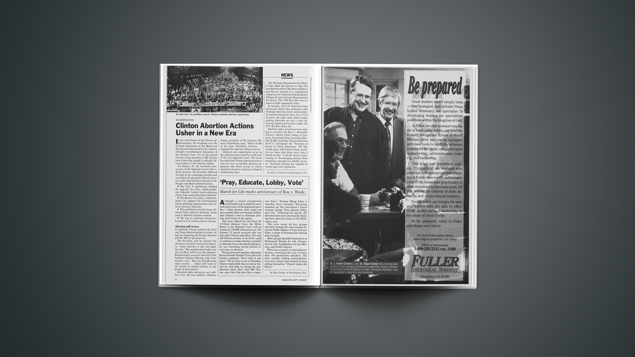 Clinton Abortion Actions Usher in a New Era - Christianity Today