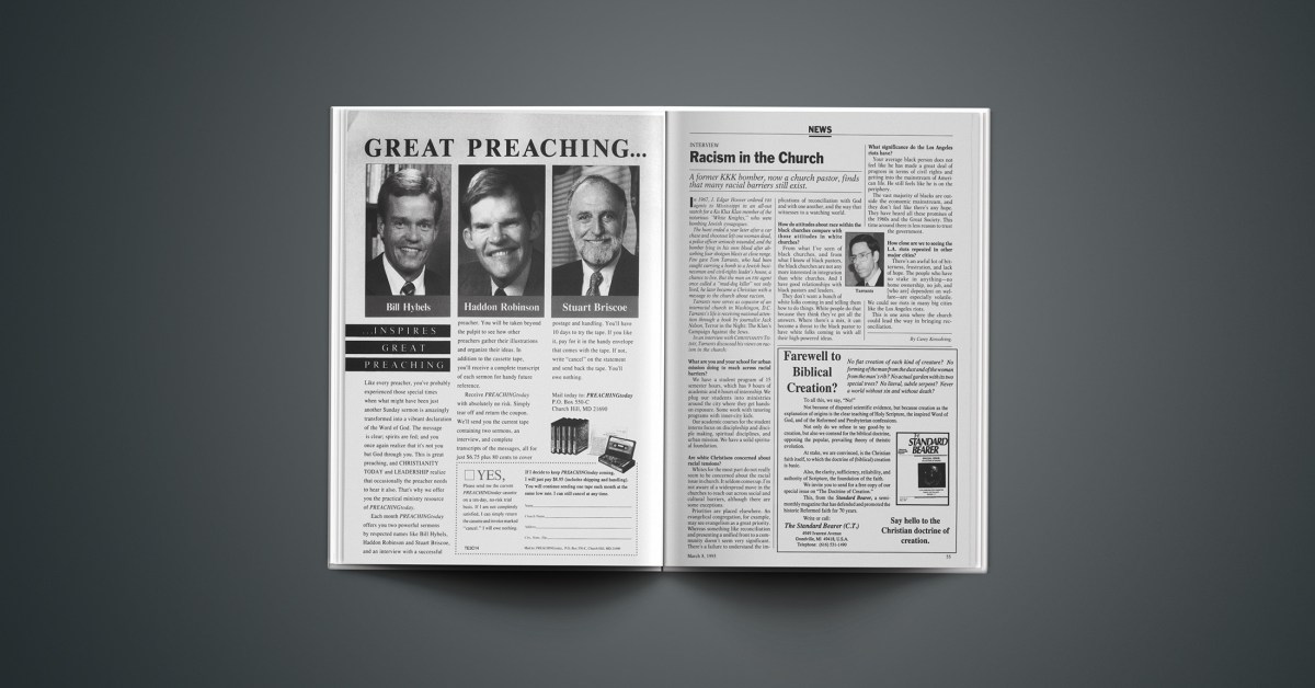 Interview: Racism in the Church - Christianity Today