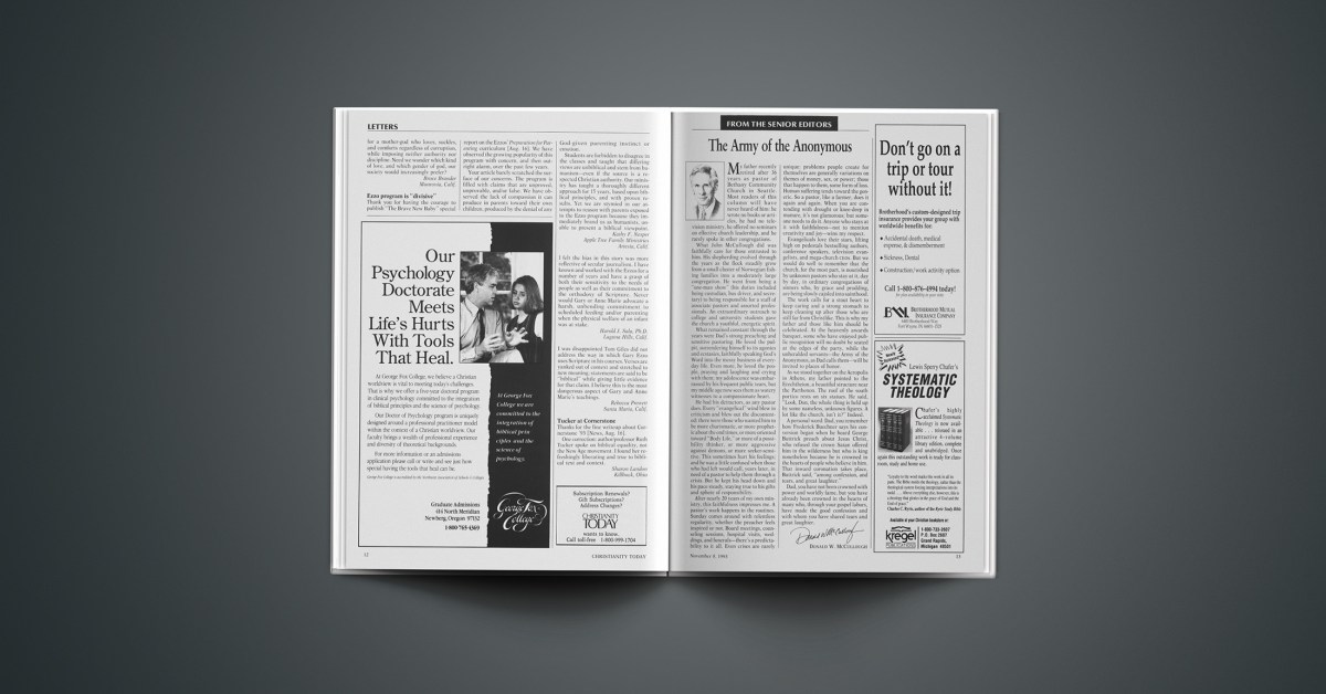 The Army of the Anonymous - Christianity Today