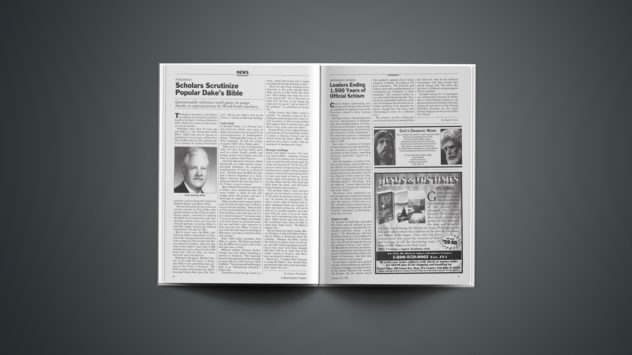 Scholars Scrutinize Popular Dake’s Bible - Christianity Today