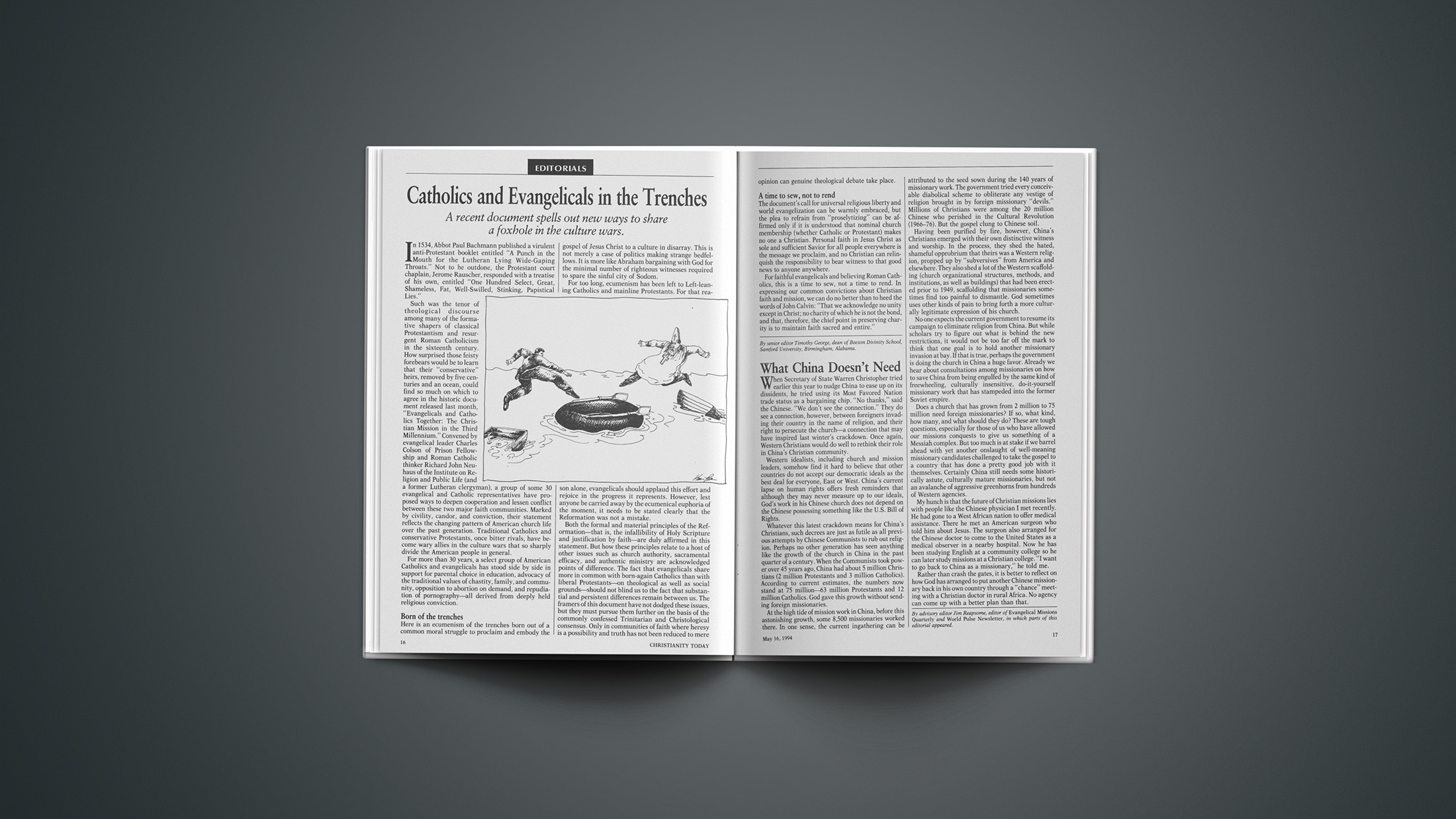 Catholics and Evangelicals in the Trenches - Christianity Today