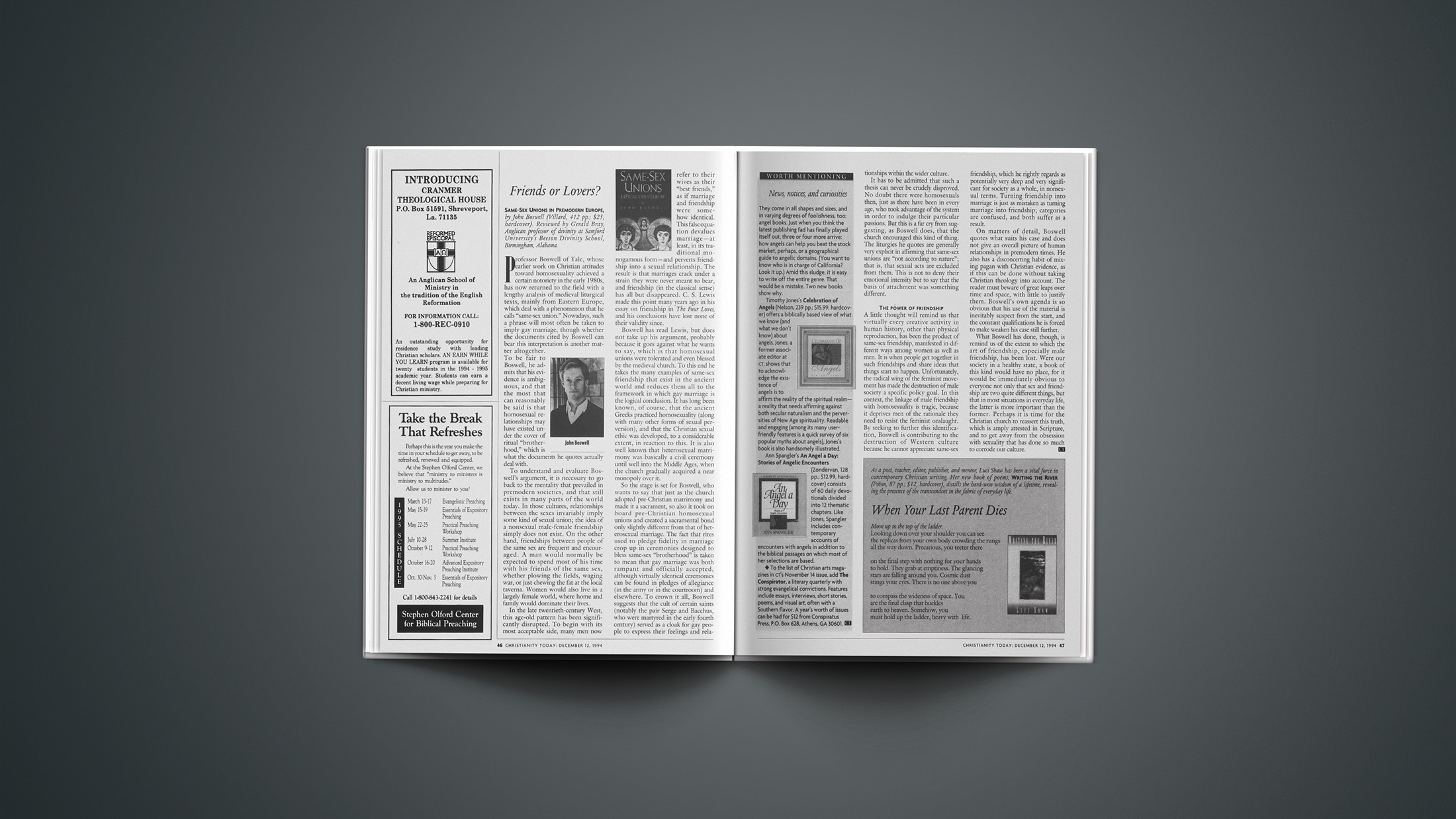 Classic & Contemporary Excerpts from December 12, 1994 - Christianity Today