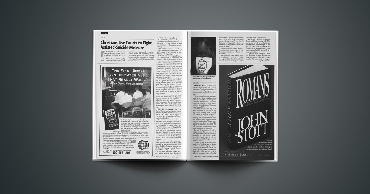 Christians Use Courts to Fight Assisted-Suicide Measure - Christianity ...