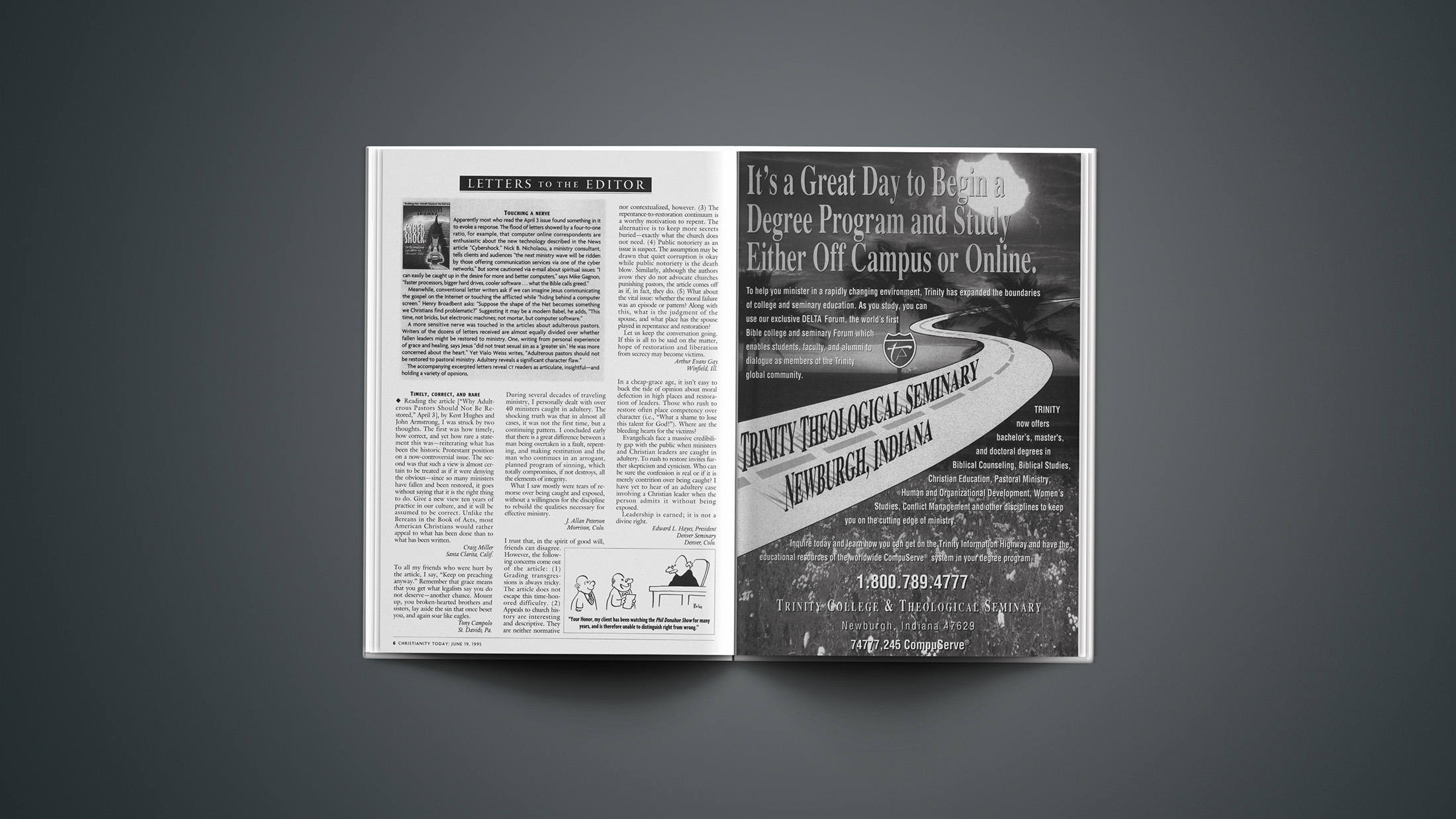 LETTERS: Timely, Correct, and Rare - Christianity Today