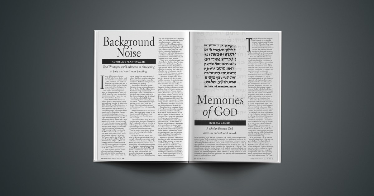 Memories of God - Christianity Today