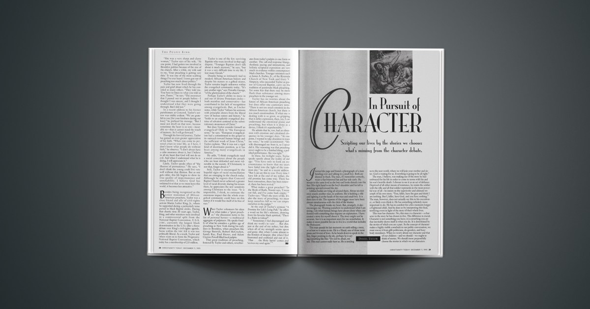 In Pursuit of Character, Part 1 - Christianity Today