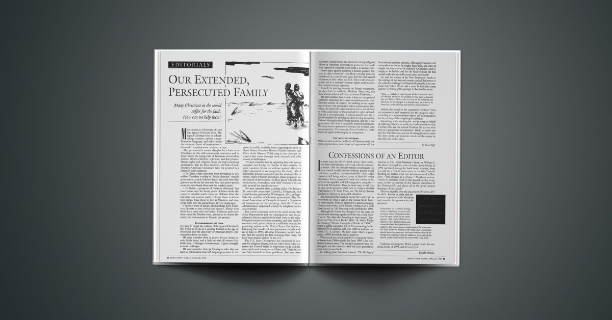 EDITORIAL: Our Extended, Persecuted Family - Christianity Today