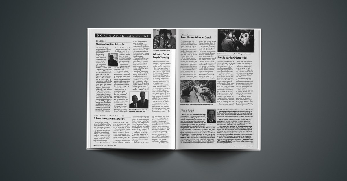 Splinter Groups Dismiss Leaders - Christianity Today