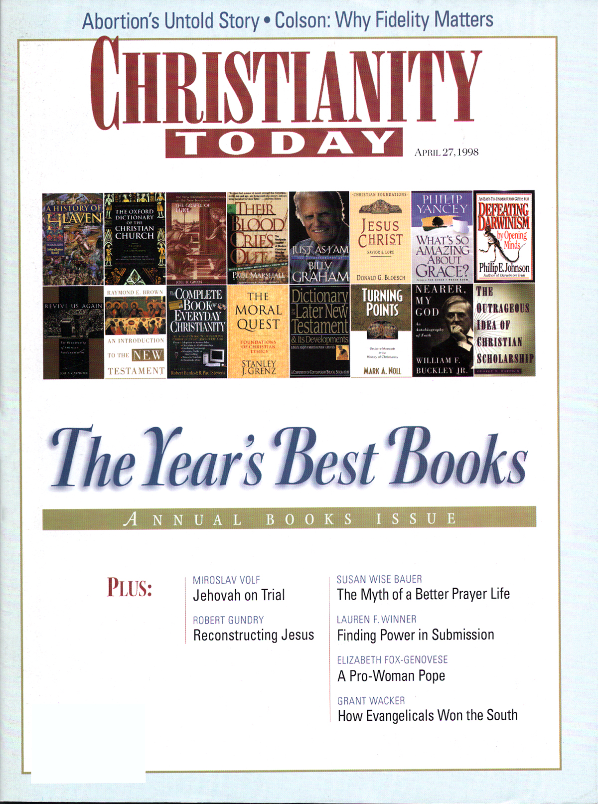 April 27, 1998 - 1998 Book Awards - Volume 42, Issue 5 - Christianity Today