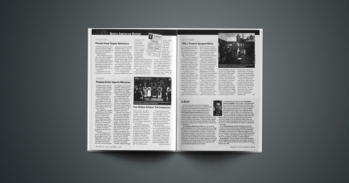 'FOSLs' Preserve Spurgeon Relics - Christianity Today