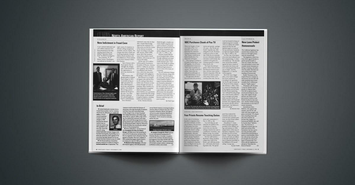 NBC Purchases Chunk of Pax TV - Christianity Today